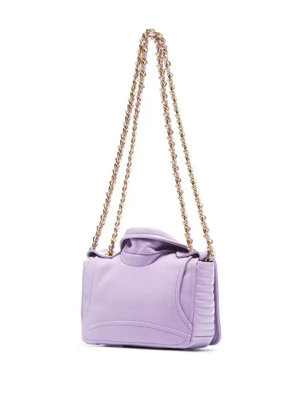 Moschino Biker Leather Shoulder Bag