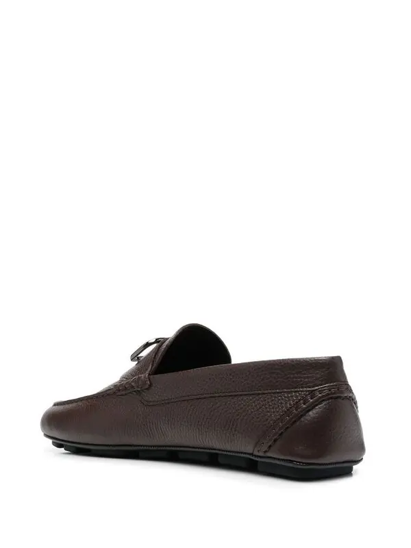 Valentino Garavani Vlogo Signature Leather Driving Loafers