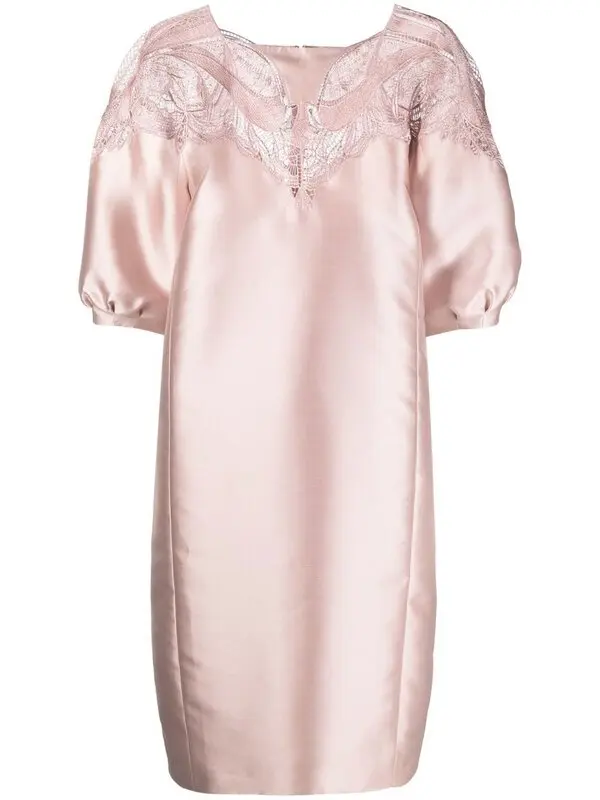 Alberta Ferretti Lace Detail Dress