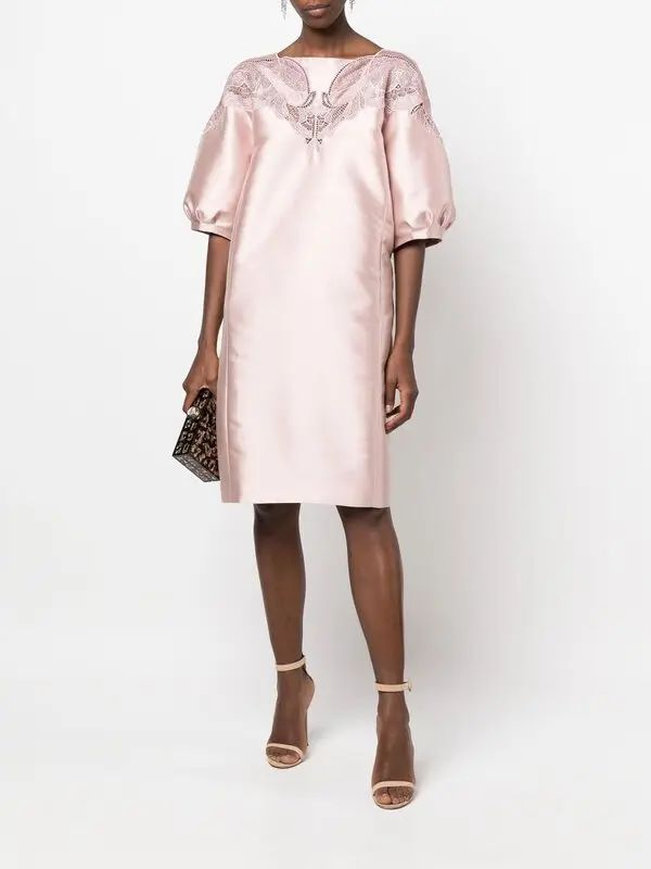 Alberta Ferretti Lace Detail Dress