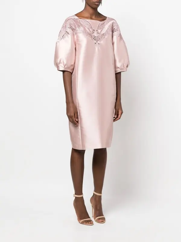 Alberta Ferretti Lace Detail Dress