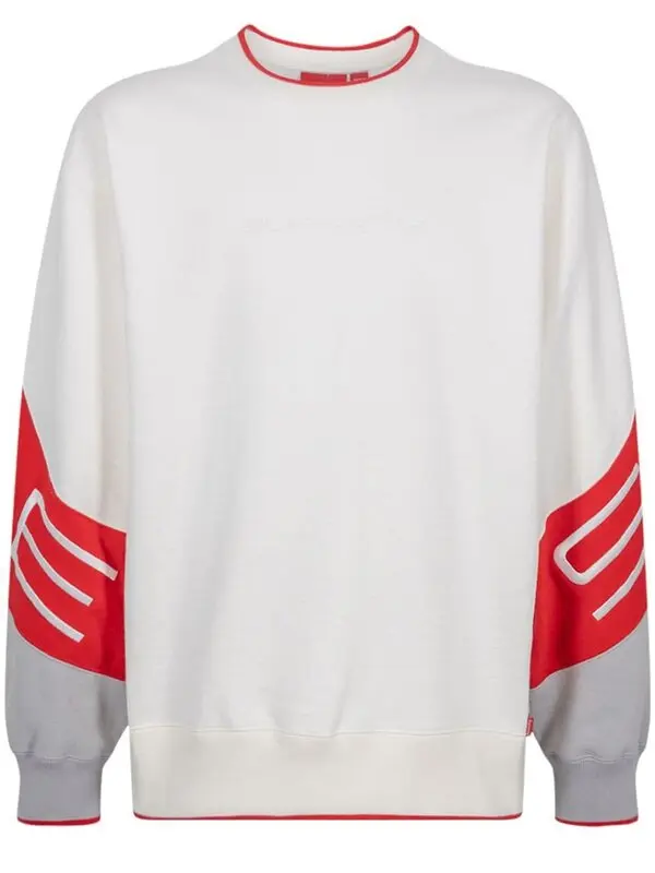 Supreme Embroidered Logo Crew-neck Sweatshirt