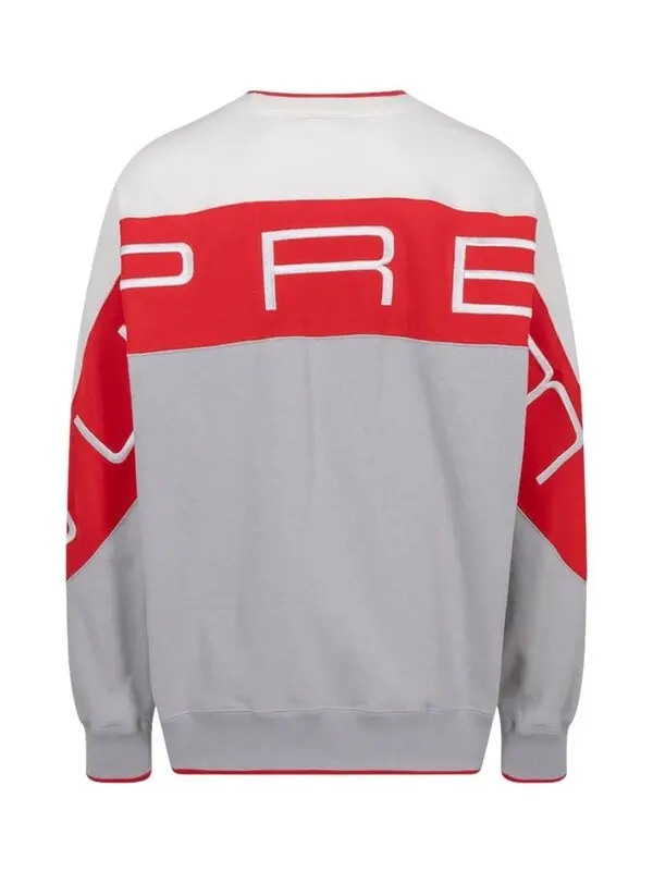 Supreme Embroidered Logo Crew-neck Sweatshirt