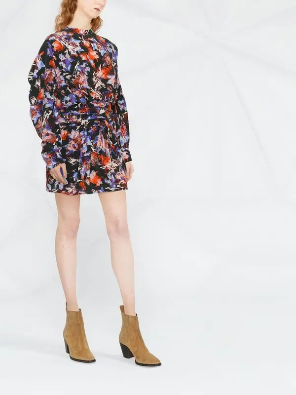 IRO PARIS Merera Abstract-print Mini Dress