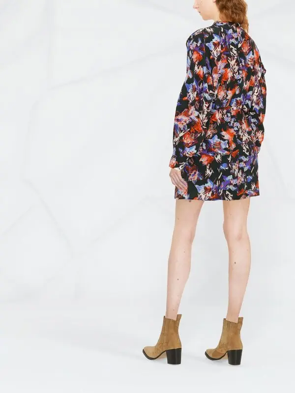 IRO PARIS Merera Abstract-print Mini Dress