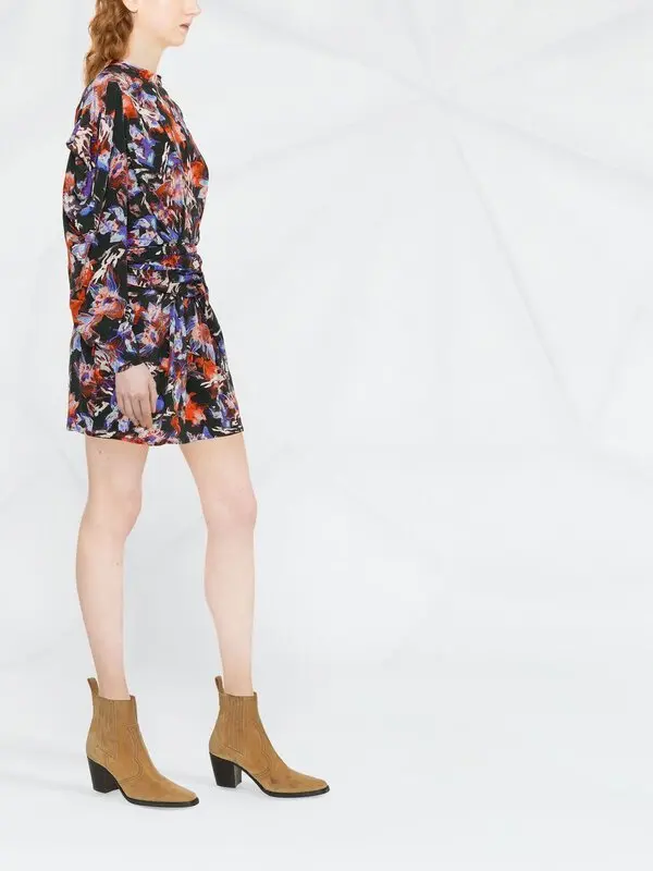 IRO PARIS Merera Abstract-print Mini Dress
