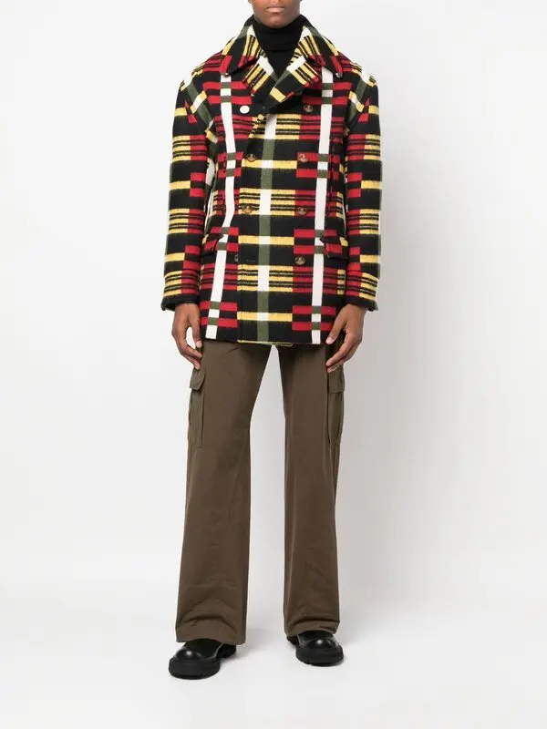 VIVIENNE WESTWOOD Check-print Double-breasted Coat