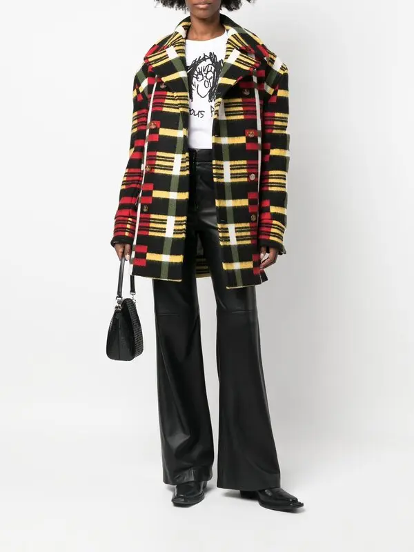 VIVIENNE WESTWOOD Check-print Double-breasted Coat