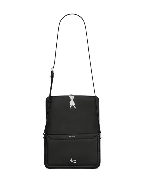 Saint Laurent Medium Solferino Leather Messenger Bag