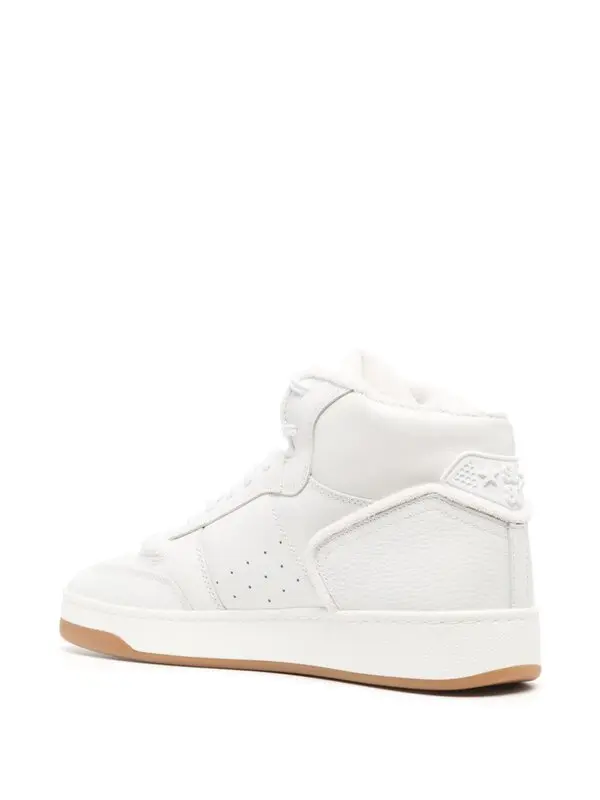 Saint Laurent Sl/80 High-top Sneakers - White