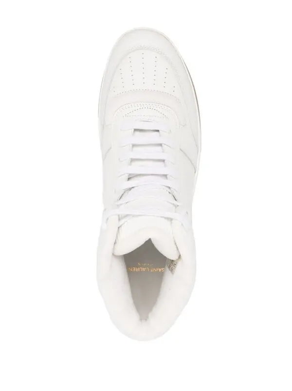 Saint Laurent Sl/80 High-top Sneakers - White