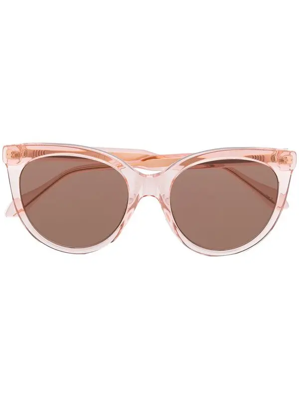 Gucci Pink Acetate Tinted Cat-eye Sunglasses - Neutrals