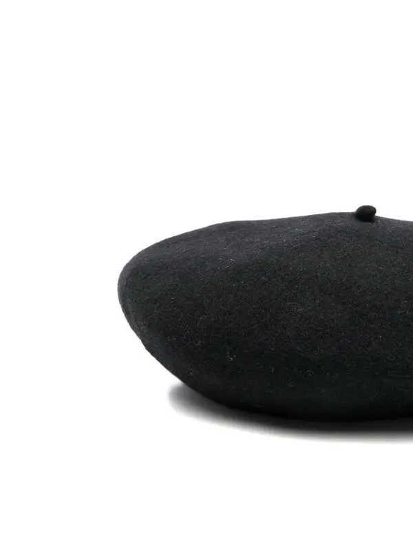 MAISON MARGIELA Heavy Wool Beret - Black