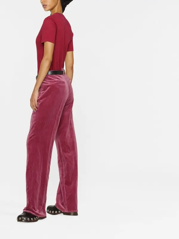 Dsquared2 Embroidered Velvet Trousers