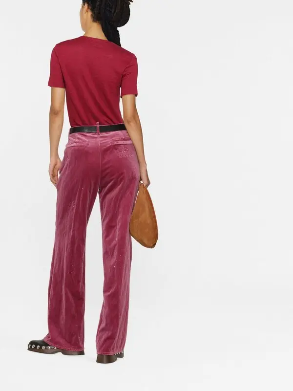 Dsquared2 Embroidered Velvet Trousers