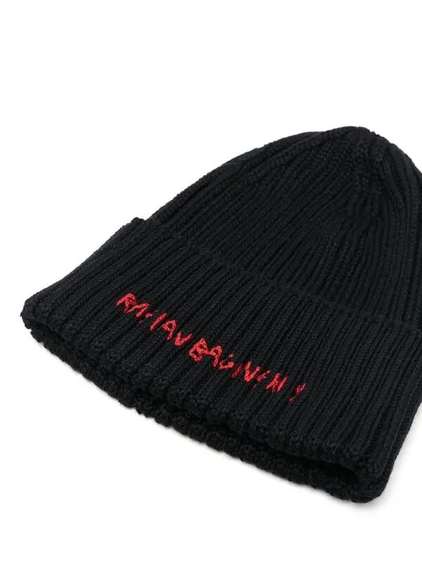 Ruslan Baginskiy Embroidered Logo Knitted Beanie
