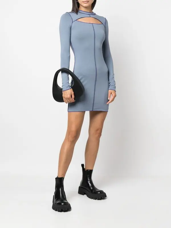 DIESEL® Cut-out Detail Mini Dress