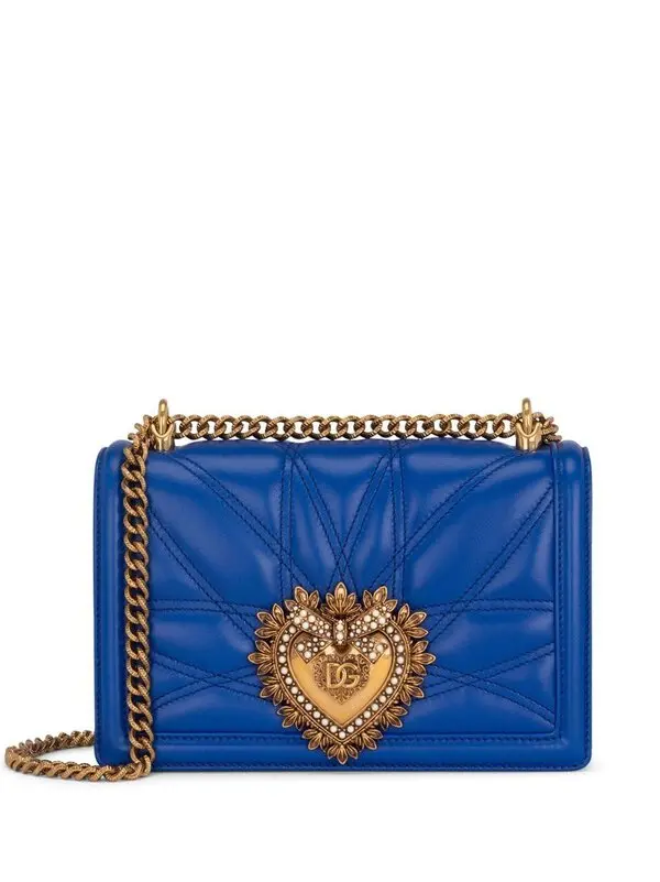 Dolce & Gabbana Medium Devotion Shoulder Bag - Blue
