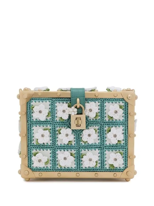 Dolce & Gabbana Dolce Box Raffia Top-handle Bag