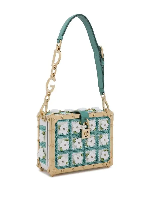 Dolce & Gabbana Dolce Box Raffia Top-handle Bag