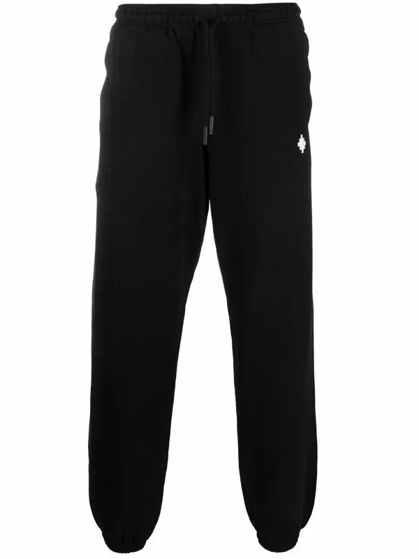 COUNTY OF MILAN Logo-embroidered Track Pants - Black