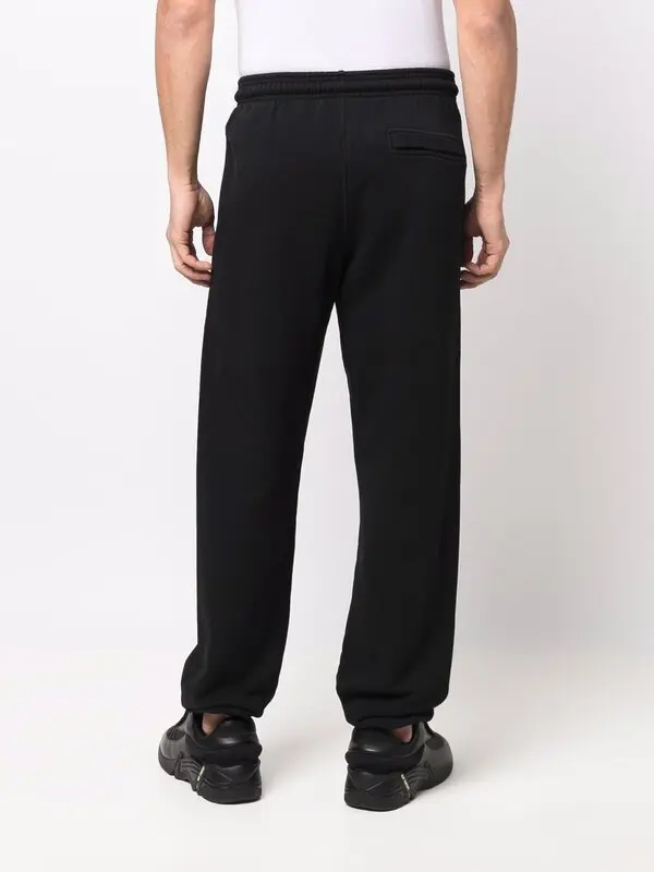 COUNTY OF MILAN Logo-embroidered Track Pants - Black