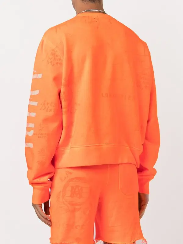 Amiri Logo Print Cotton Sweatshirt