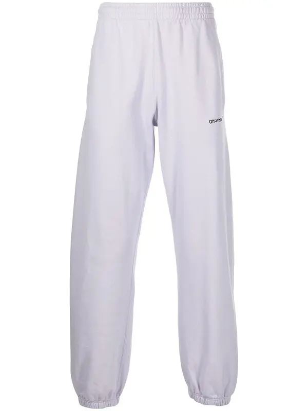 Off-White Diag Stripe-print Track Pants - Purple