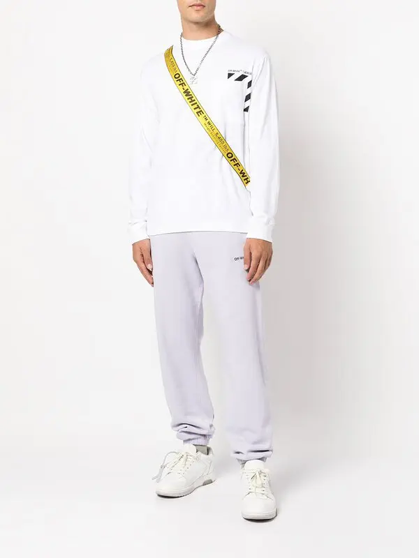 Off-White Diag Stripe-print Track Pants - Purple
