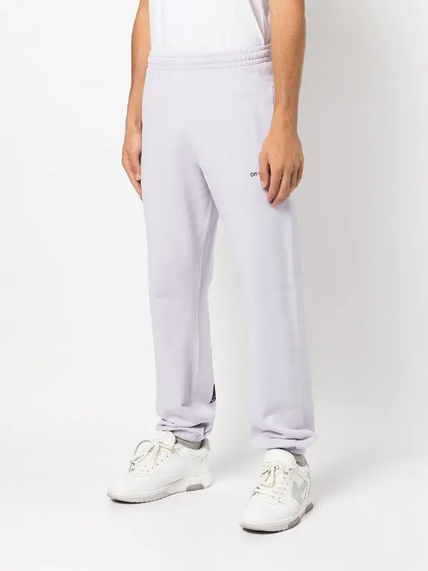 Off-White Diag Stripe-print Track Pants - Purple