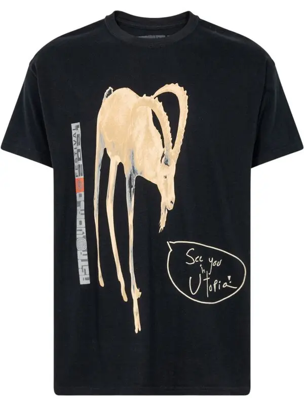 TRAVIS SCOTT Goat Graphic-print T-hirt