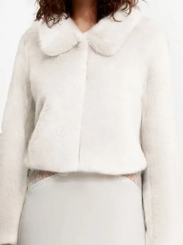UNREAL FUR Tirage Cropped Jacket - White