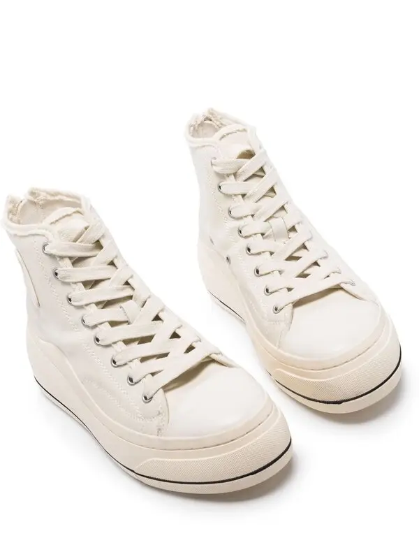 R13 High-top Platform Sneakers - Neutrals