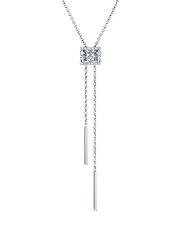DE BEERS JEWELLERS 18kt White Gold Dewdrop Diamond Necklace