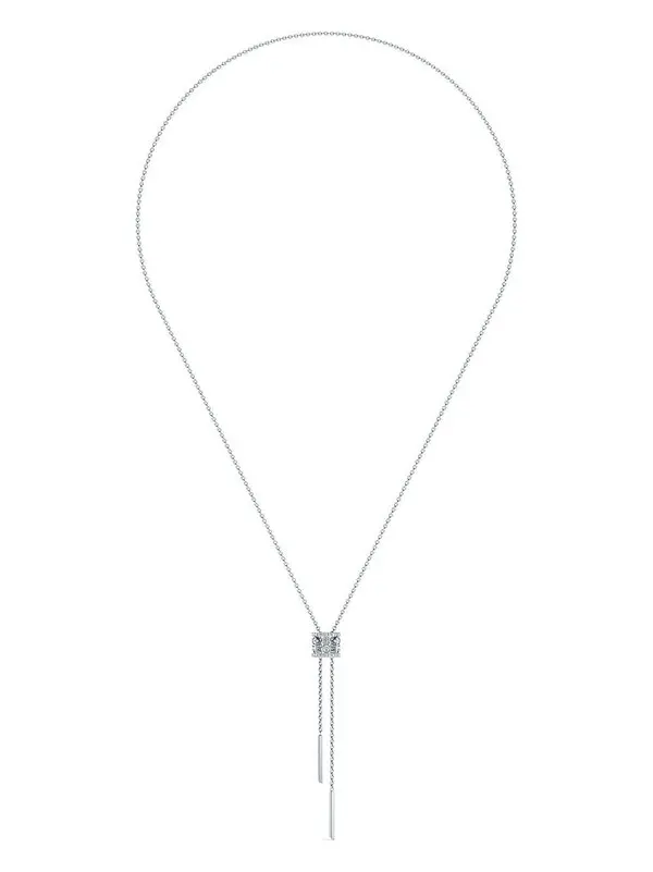 DE BEERS JEWELLERS 18kt White Gold Dewdrop Diamond Necklace