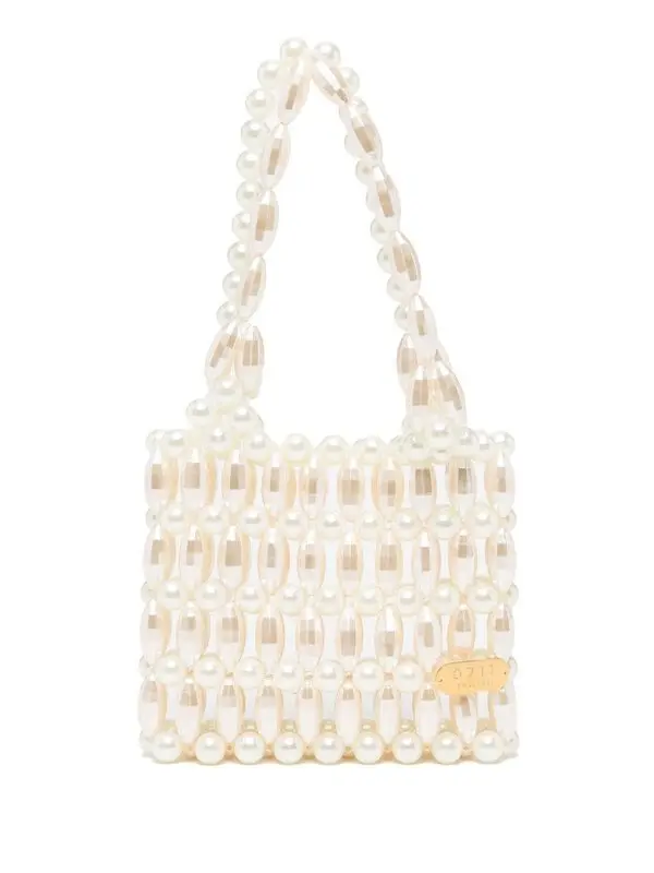 0711 TBILISI Pearl-embellished Tote Bag
