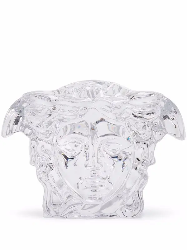 Versace Medusa Grande Crystal Vase - White