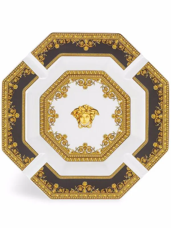 Versace I Love Baroque Porcelain Ashtray - White