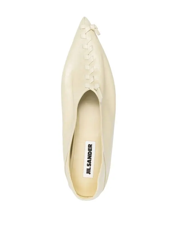 JIL SANDER Whipstitch-detail Ballerina Shoes