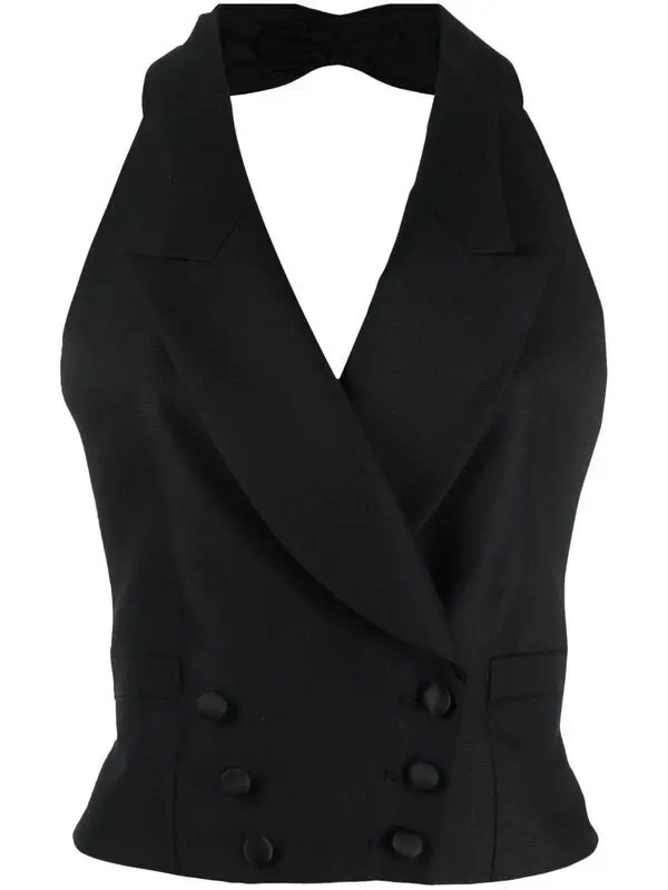 MAISON MARGIELA Halterneck Double-breasted Waistcoat