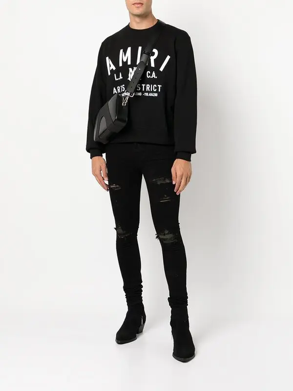 Amiri Ripped-detail Denim Jeans