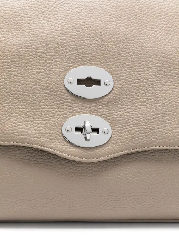 ZANELLATO Turn-lock Clutch Bag - Neutrals