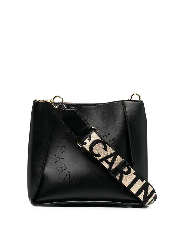 Stella McCartney Logo Shoulder Bag - Black