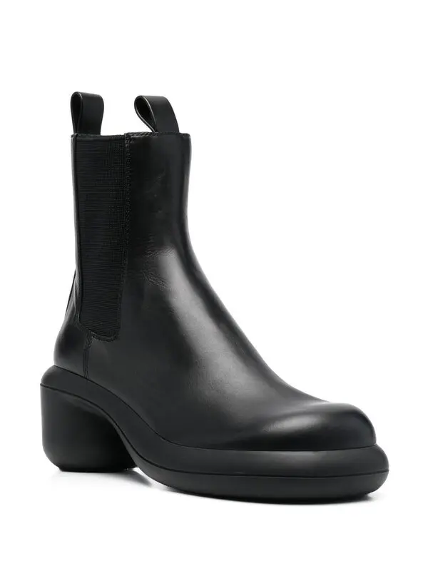 JIL SANDER Elasticated-panel Leather Boots