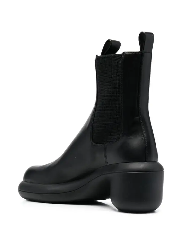 JIL SANDER Elasticated-panel Leather Boots