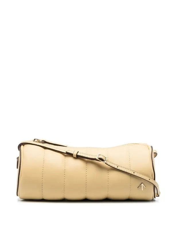 Manu Atelier Padded Cylinder Shoulder Bag - Neutrals