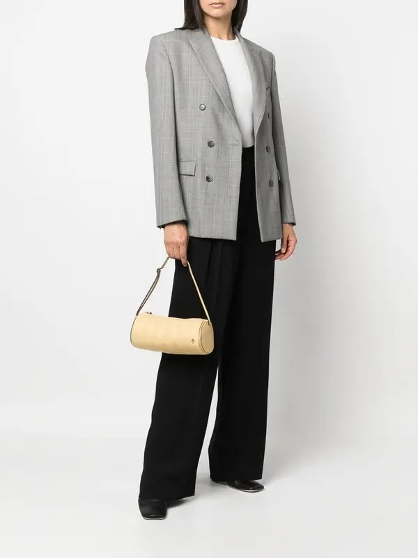 Manu Atelier Padded Cylinder Shoulder Bag - Neutrals