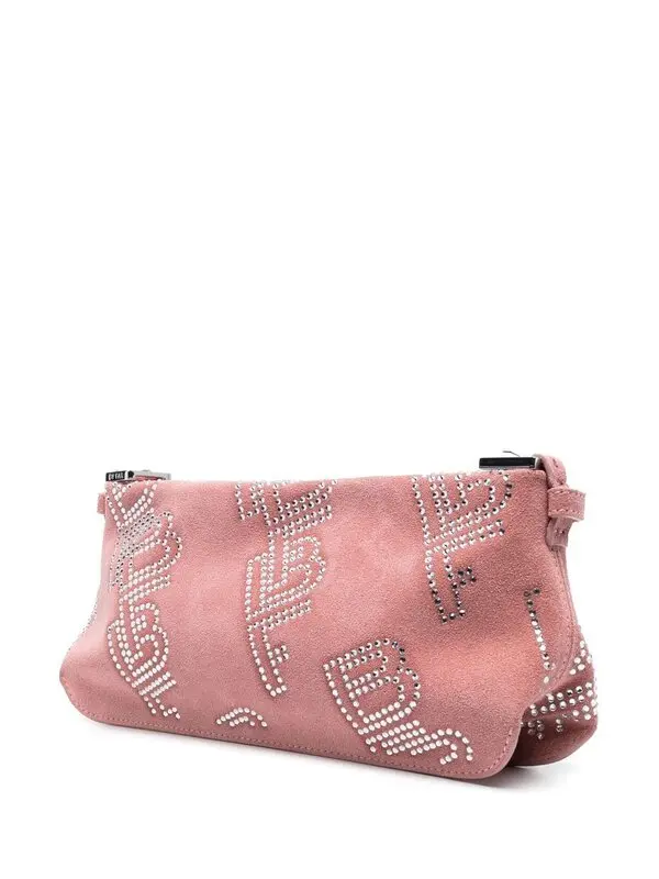 By Far Rachel Logo-studded Shoulder Bag - Pink