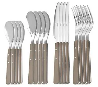 MARTHA STEWART 16-piece Stainless Steel Flatwar E Set