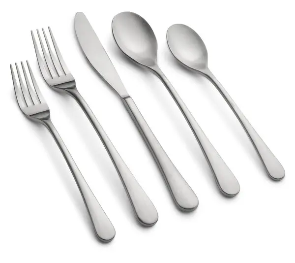 CAMBRIDGE SILVERSMITH S Xyla Satin 20pc Flatware Set